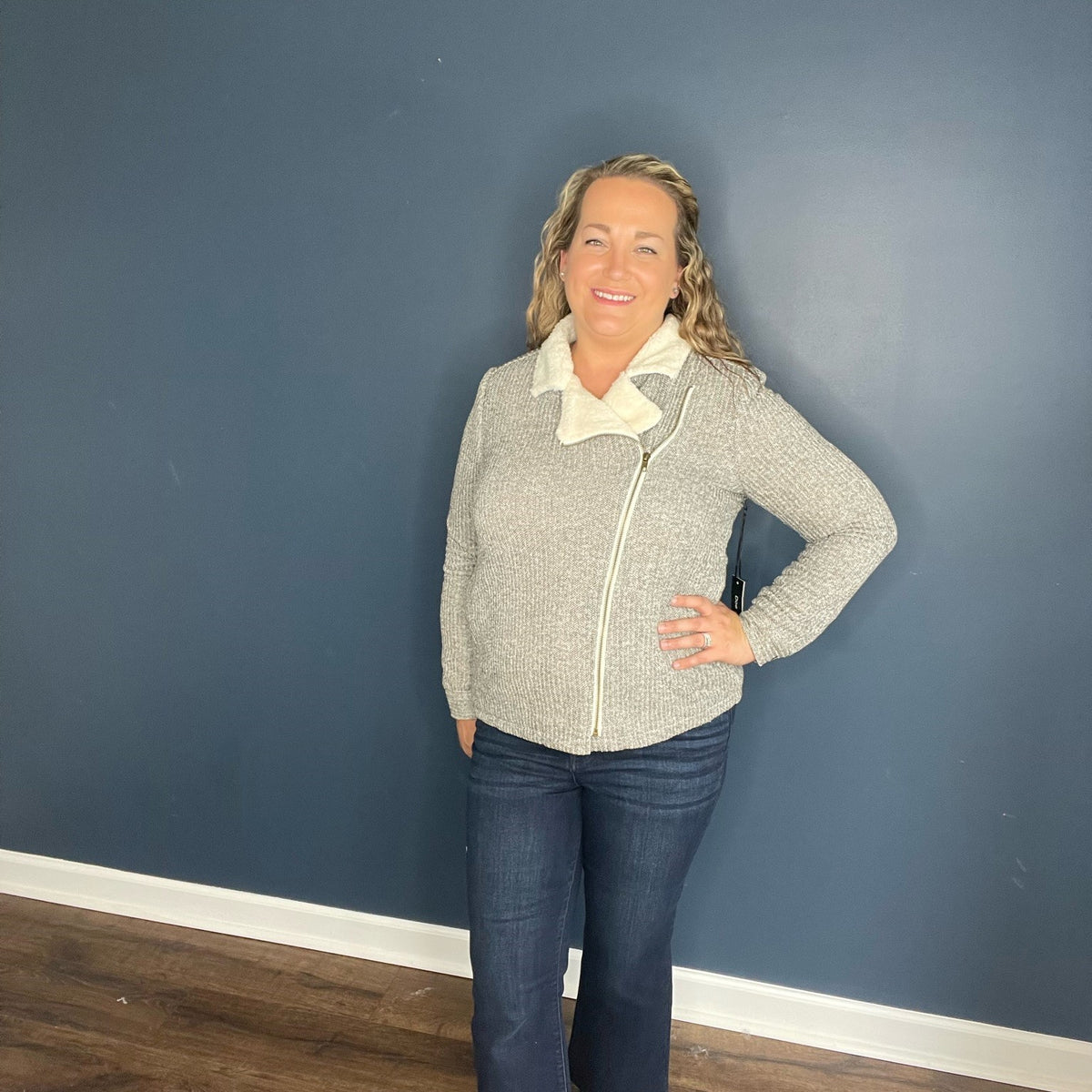 Cross Zip Jacket with fleece lining – BLUE TAYLOR